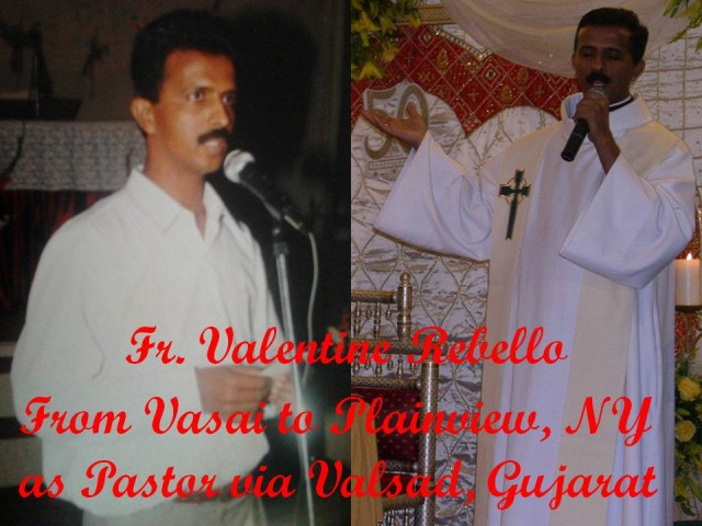 Fr. Valentine Rebello from Vasai to Plainview, NY as pastor via Valsad ...